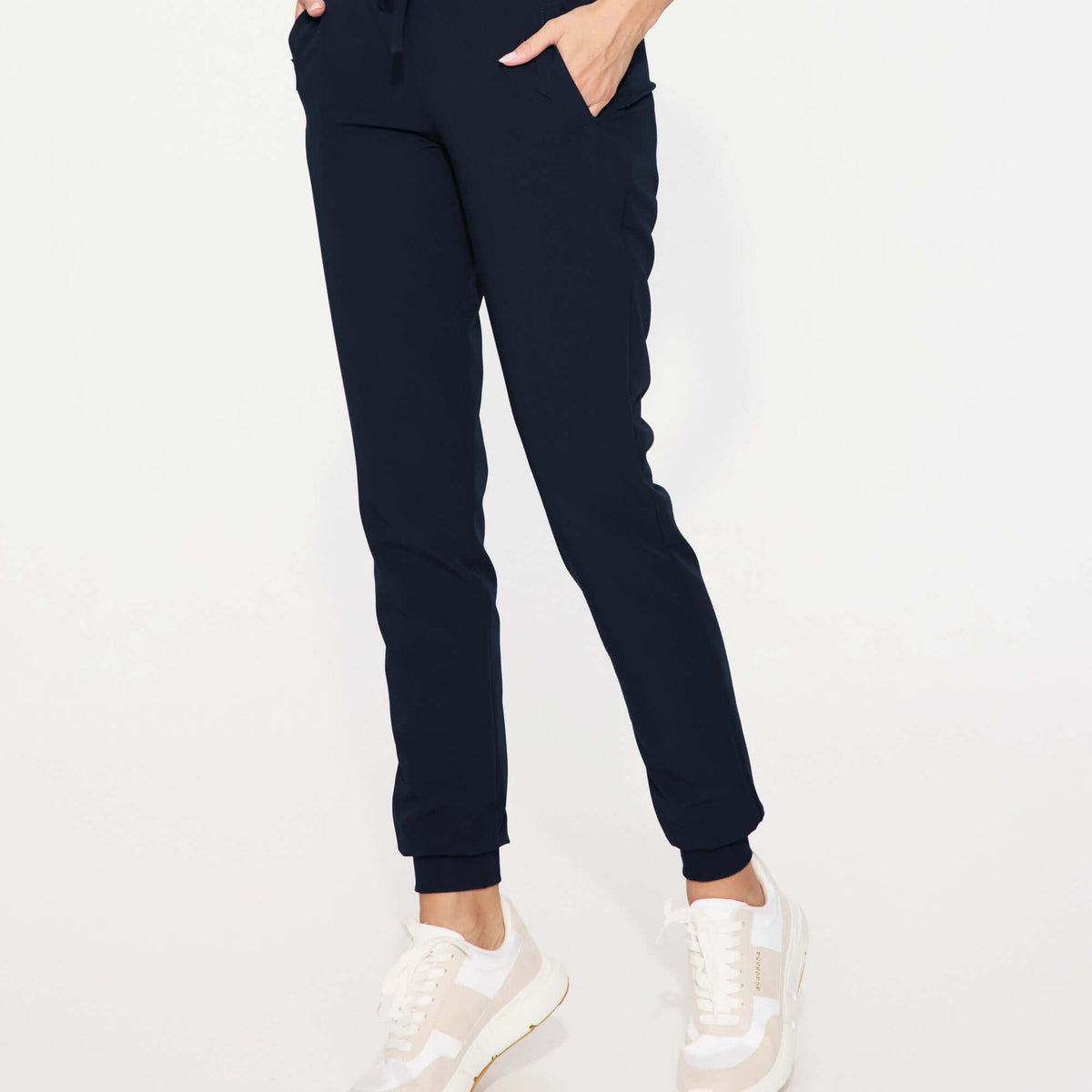 Women's medical pants - Welt dark navy blue outlet – Medka